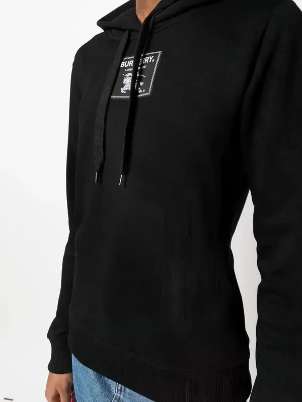 Burberry Logo-patch Pullover Hoodie