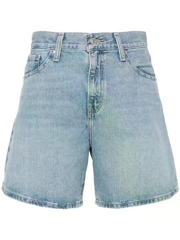 LEVI'S High Baggy Denim Shorts - Blue