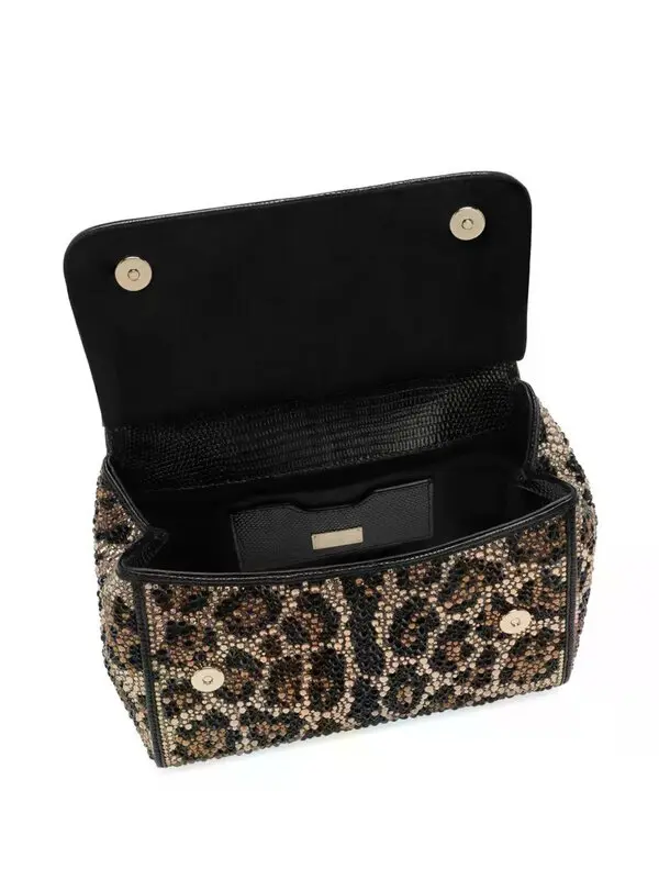 Dolce & Gabbana Medium Sicily Crystal-embellished Tote Bag
