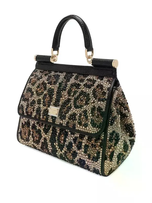 Dolce & Gabbana Medium Sicily Crystal-embellished Tote Bag