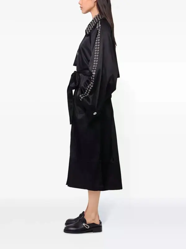 Rabanne Eyelet-detail Trench Coat