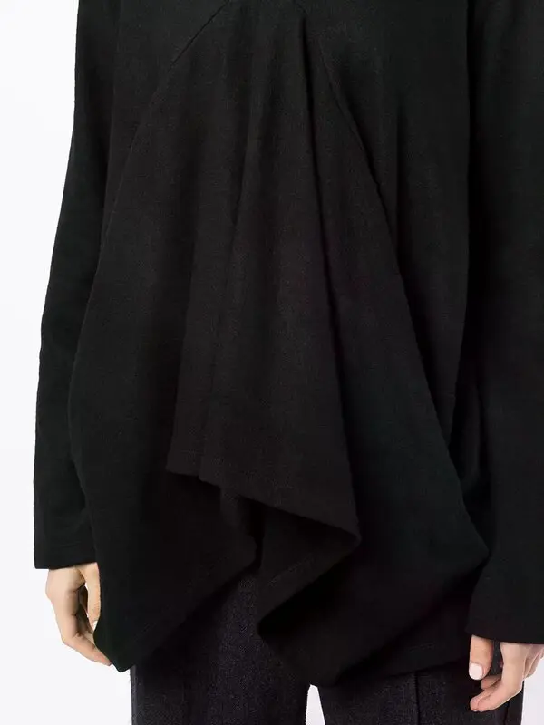 Goen.j Structured Draped Jersey Top
