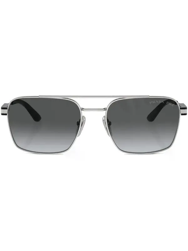 Prada Square-frame Sunglasses - Silver