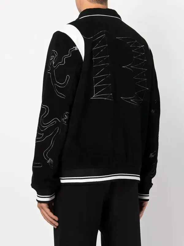 HACULLA. Embroidered Logo Shirt Jacket