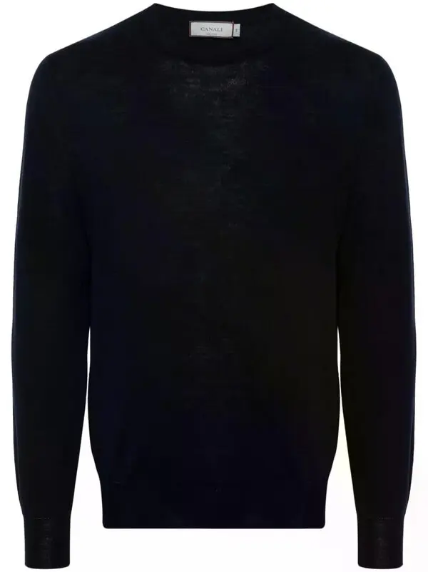 Canali Crew-neck Merino Wool Jumper
