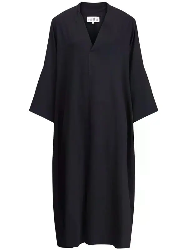 MAISON MARGIELA Oversized V-neck Shift Dress