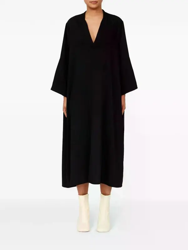 MAISON MARGIELA Oversized V-neck Shift Dress
