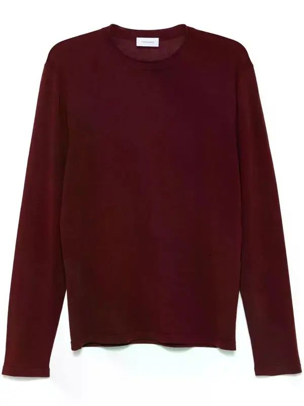 FERRAGAMO Logo-embroidered Virgin Wool Sweater