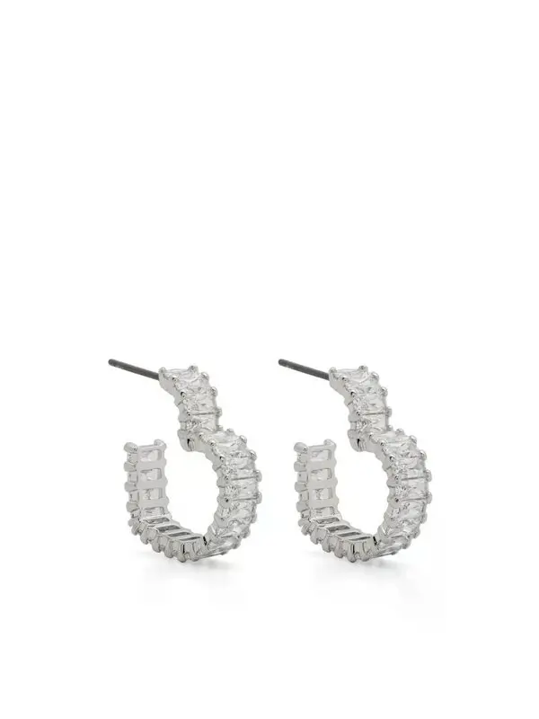 SWAROVSKI Matrix Heart Hoop Earrings
