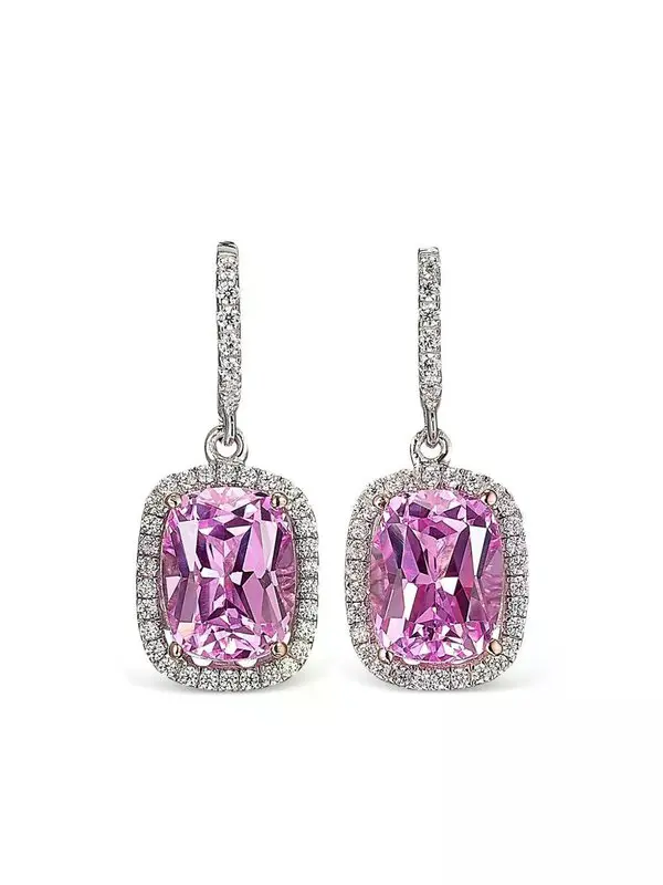 ANABELA CHAN 18kt White Gold Begonia Comet Earrings - Silver