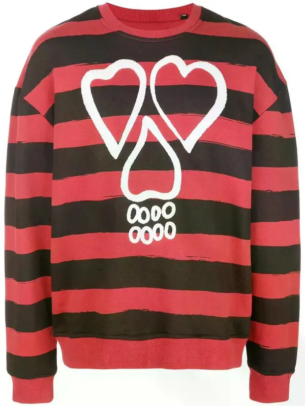 HACULLA. Unbalanced Cotton Sweatshirt - Red