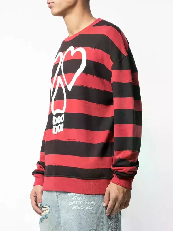 HACULLA. Unbalanced Cotton Sweatshirt - Red