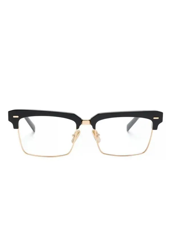 Miu Miu Rectangular Clubmaster-frame Glasses