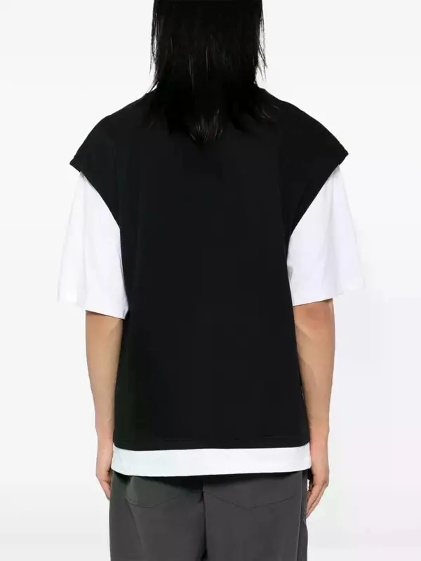MUSIUM DIV. Logo-embroidered T-shirt - Black