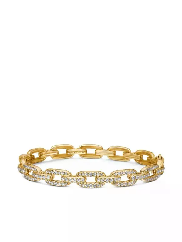 David Yurman 18kt Yellow Stax Diamond Bracelet