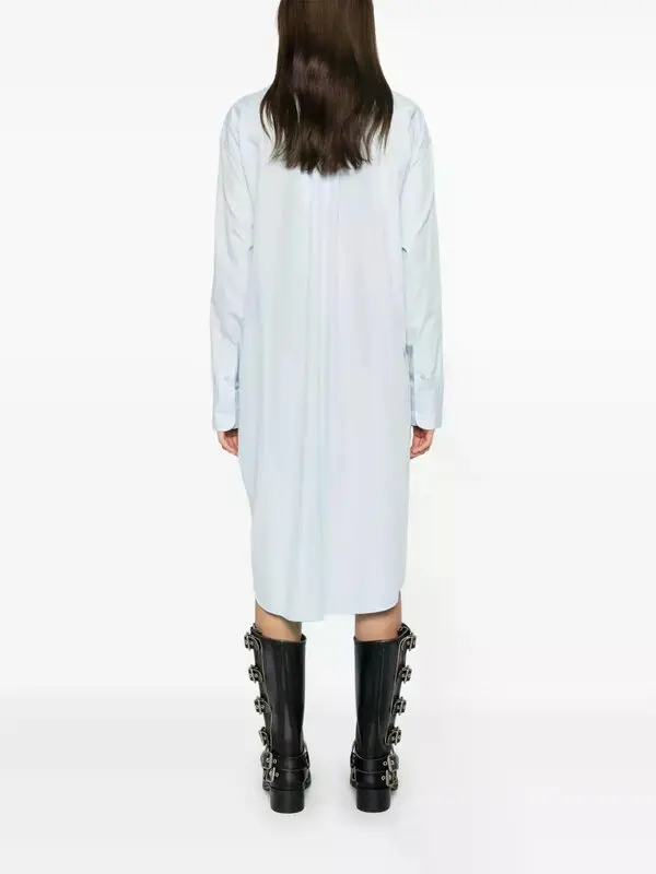 Viktor & Rolf Knotted Mini Shirt Dress - Blue