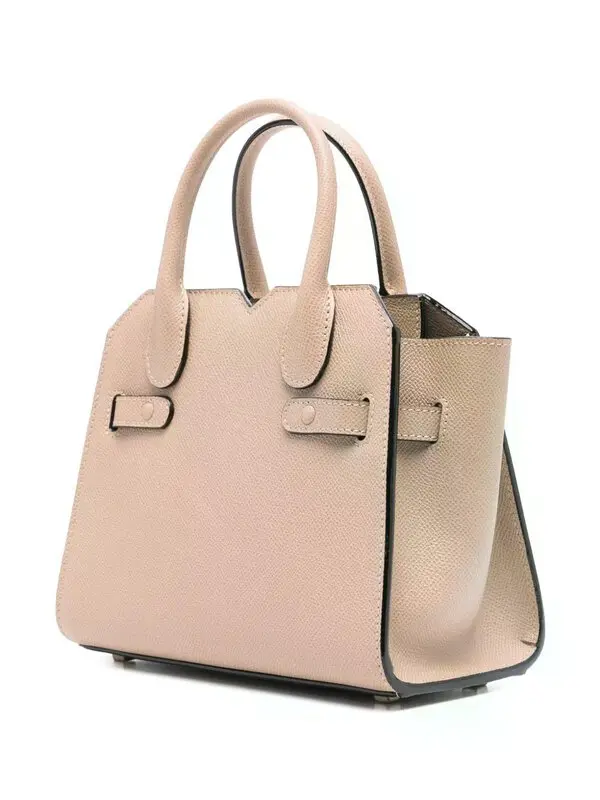 VALEXTRA Micro Milano Tote Bag - Brown