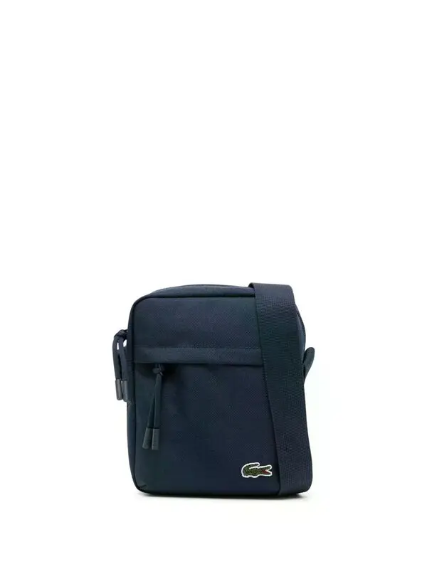 Lacoste Logo-appliqué Messenger Bag - Blue
