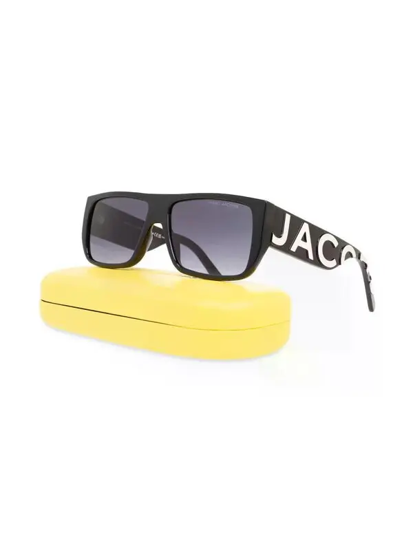 Marc Jacobs Logo-embossed Rectangle-frame Sunglasses
