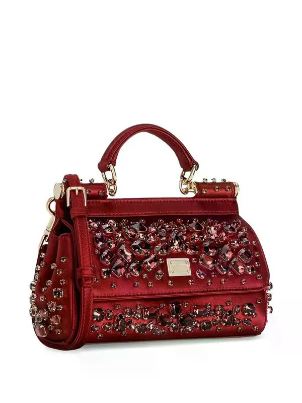 Dolce & Gabbana Small Sicily Tote - Red