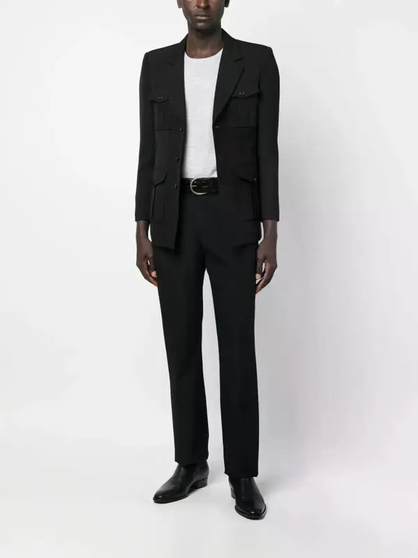 Saint Laurent Crew-neck Short-sleeved Sweatshirt