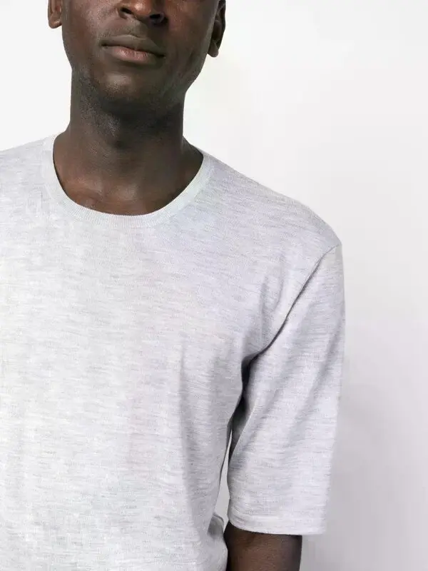 Saint Laurent Crew-neck Short-sleeved Sweatshirt