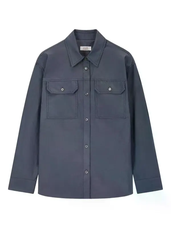 STUDIO TOMBOY Utility-pocket Shirt - Blue