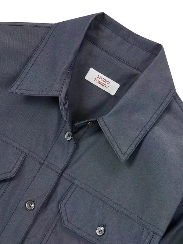 STUDIO TOMBOY Utility-pocket Shirt - Blue