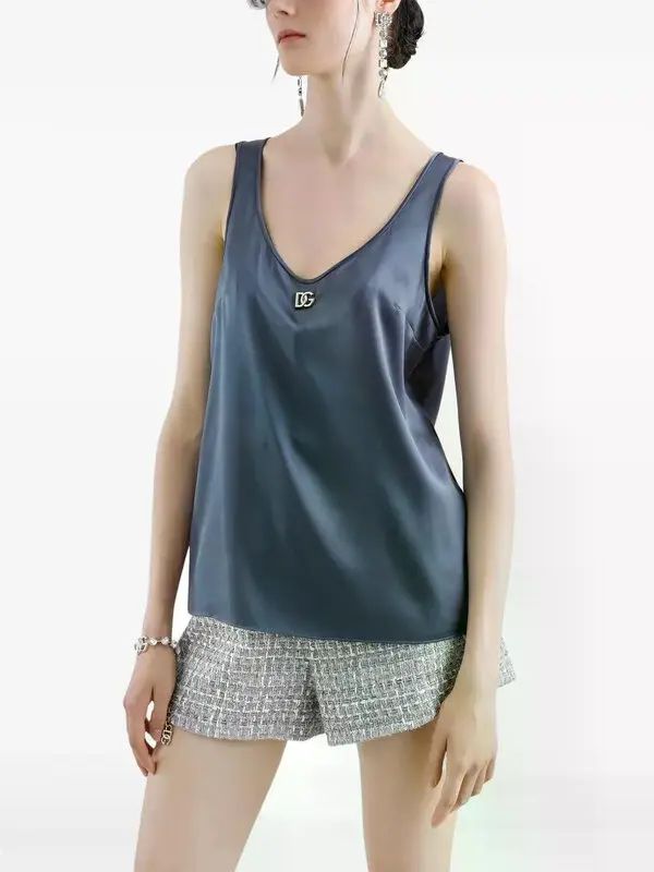 Dolce & Gabbana Logo-plaque Tank Top