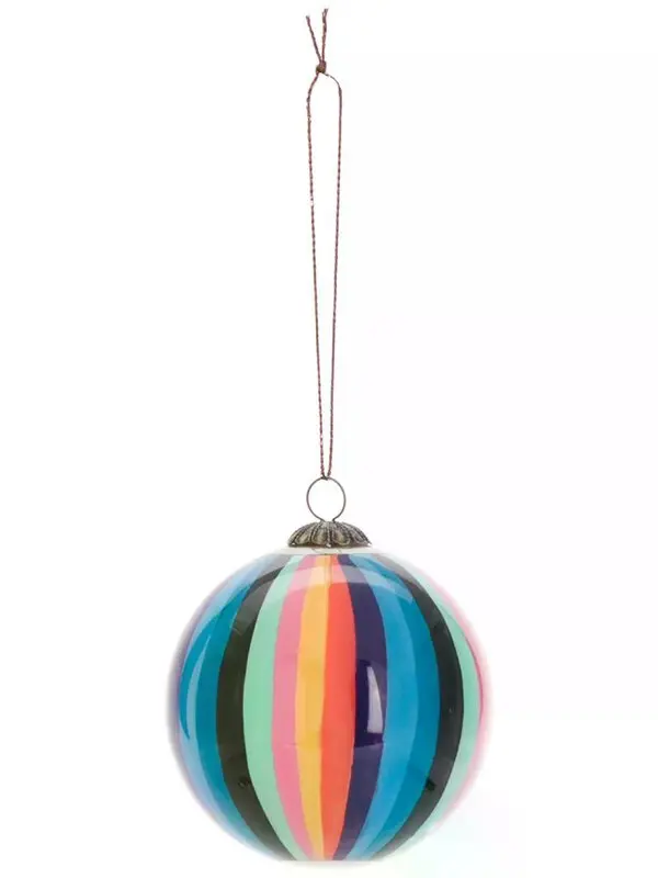 Paul Smith Striped Christmas Tree Bauble - Blue