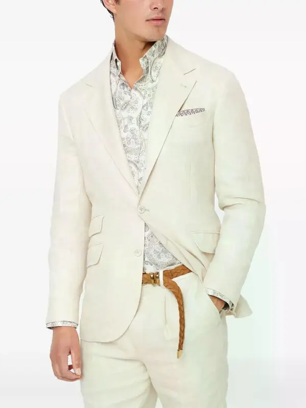 Brunello Cucinelli Single-breasted Twill Blazer