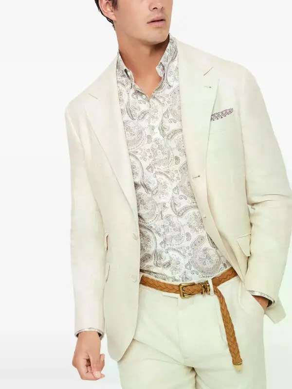 Brunello Cucinelli Single-breasted Twill Blazer