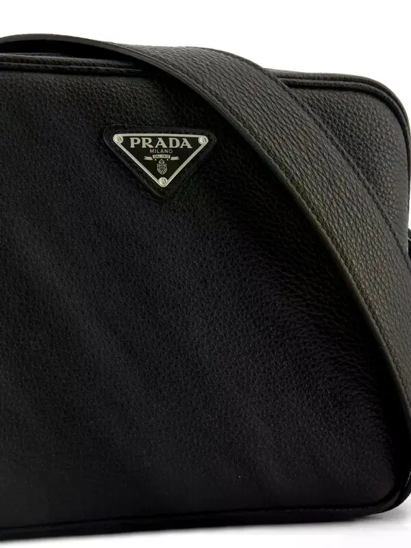 Prada Logo-plaque Leather Shoulder Bag