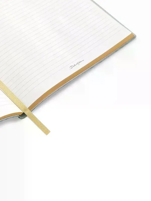 Dolce & Gabbana Medium Leopard-print Leather Ruled Notebook