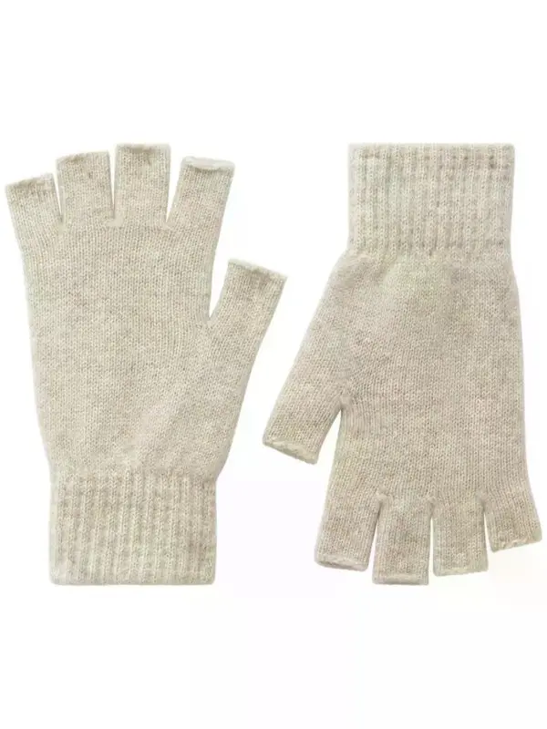 Pringle Of Scotland Cashmere Fingerless Gloves - Neutrals