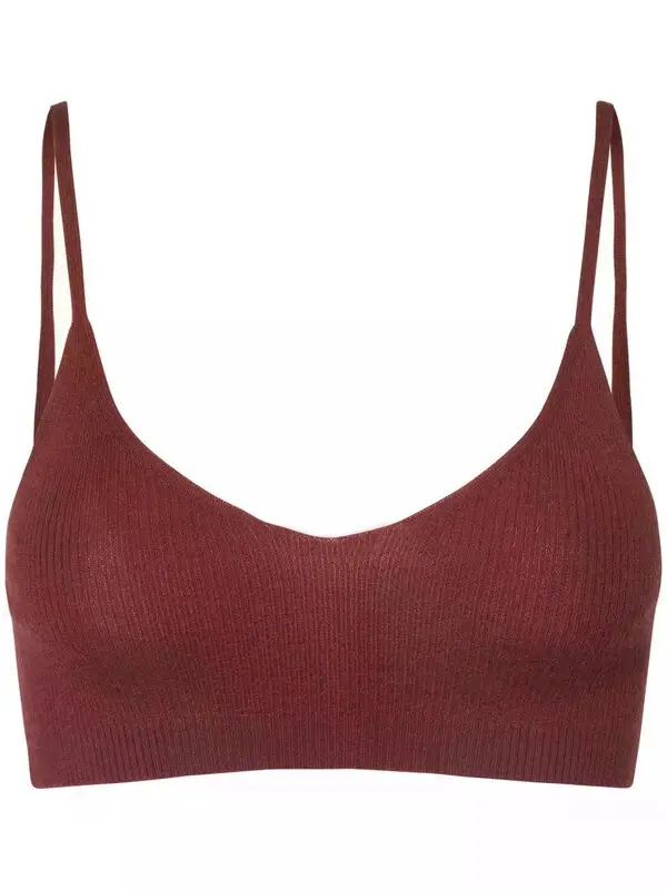 Cashmere In Love Knitted Bralette - Brown