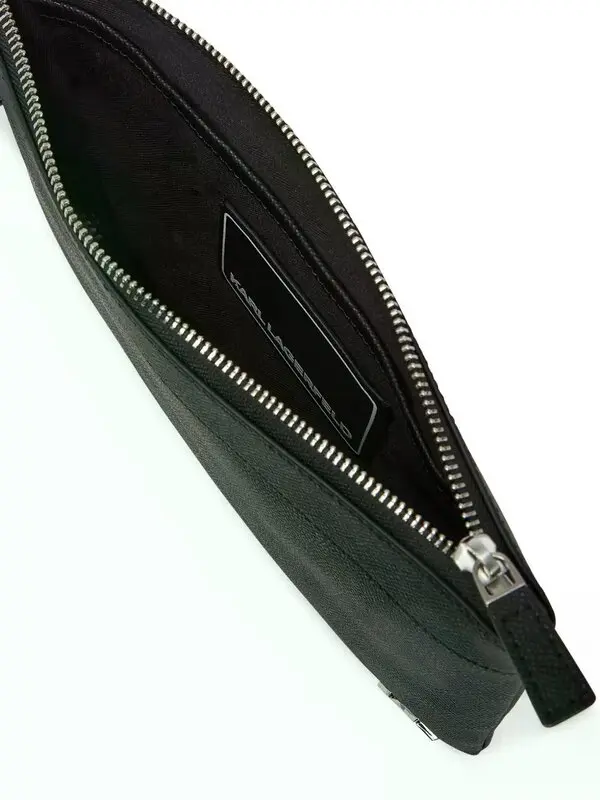 Karl Lagerfeld K/monogram Leather Clutch