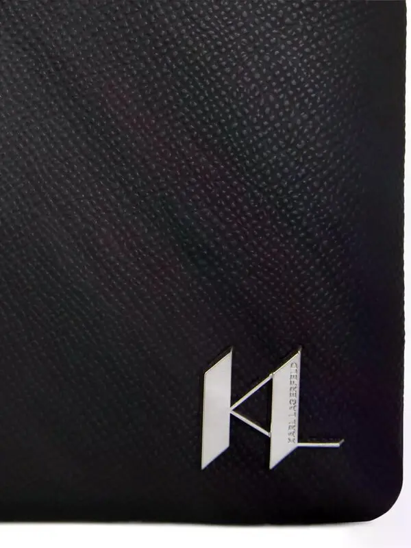 Karl Lagerfeld K/monogram Leather Clutch