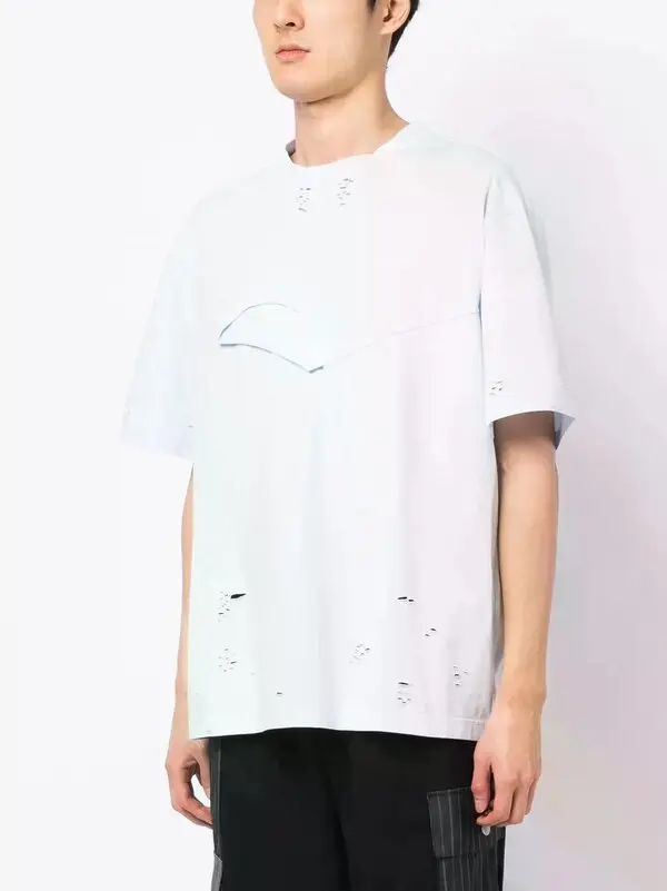 FENG CHEN WANG Double-layer Distressed Effect T-shirt
