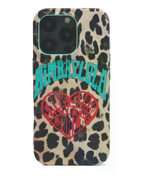 Bimba Y Lola Leopard-print Iphone 16 Pro Case - Blue