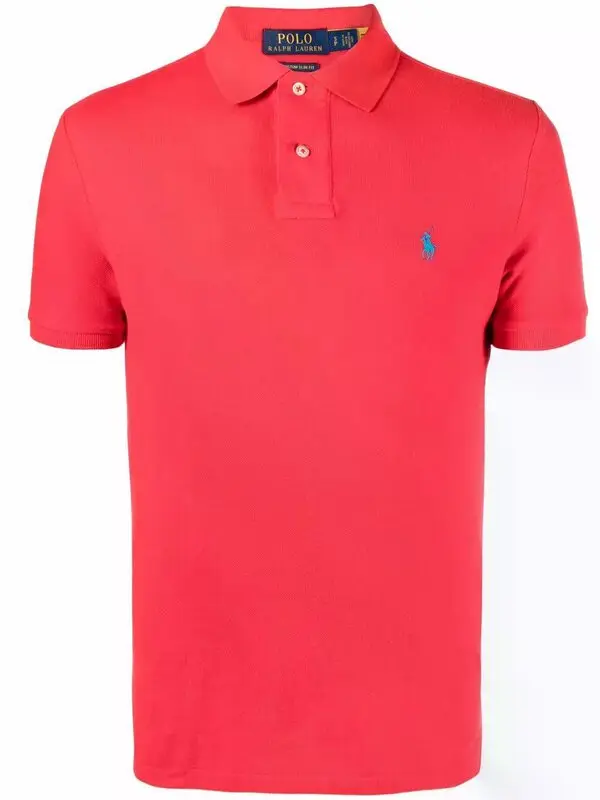 Polo Ralph Lauren Embroidered-logo Polo Shirt - Red