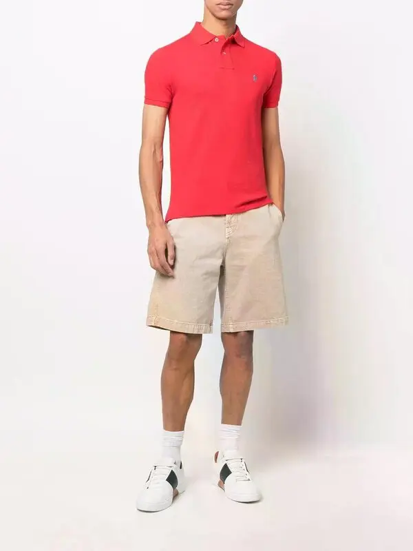 Polo Ralph Lauren Embroidered-logo Polo Shirt - Red