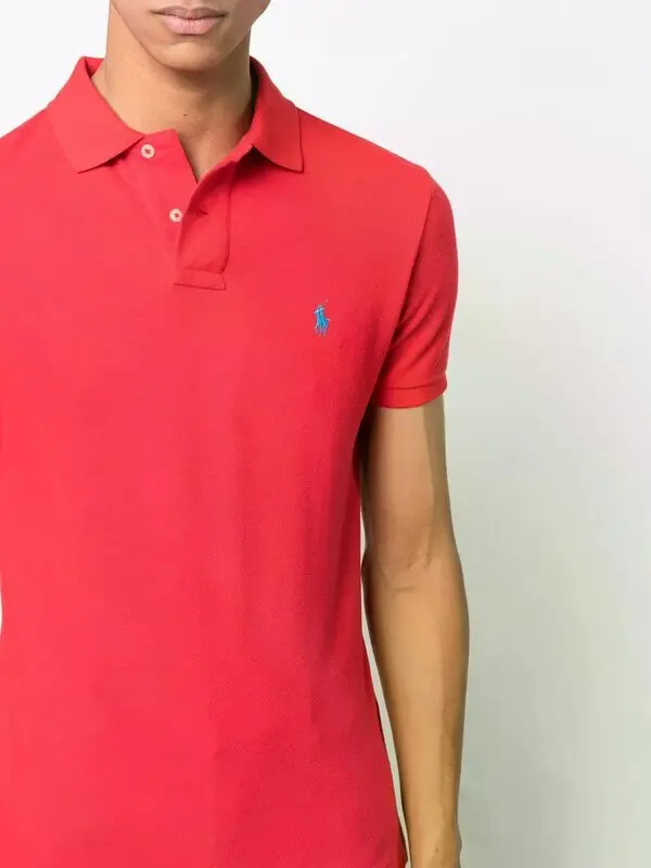 Polo Ralph Lauren Embroidered-logo Polo Shirt - Red
