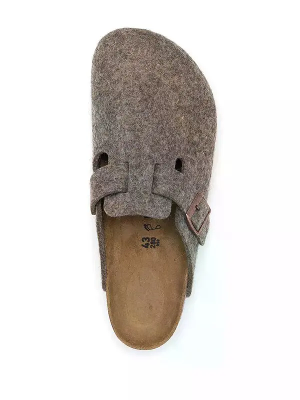 BIRKENSTOCK Boston Round-toe Slippers - Brown