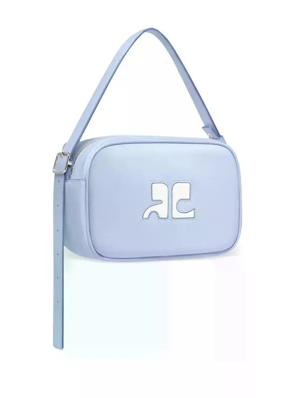 COURREGES Reedition Leather Camera Bag - Blue