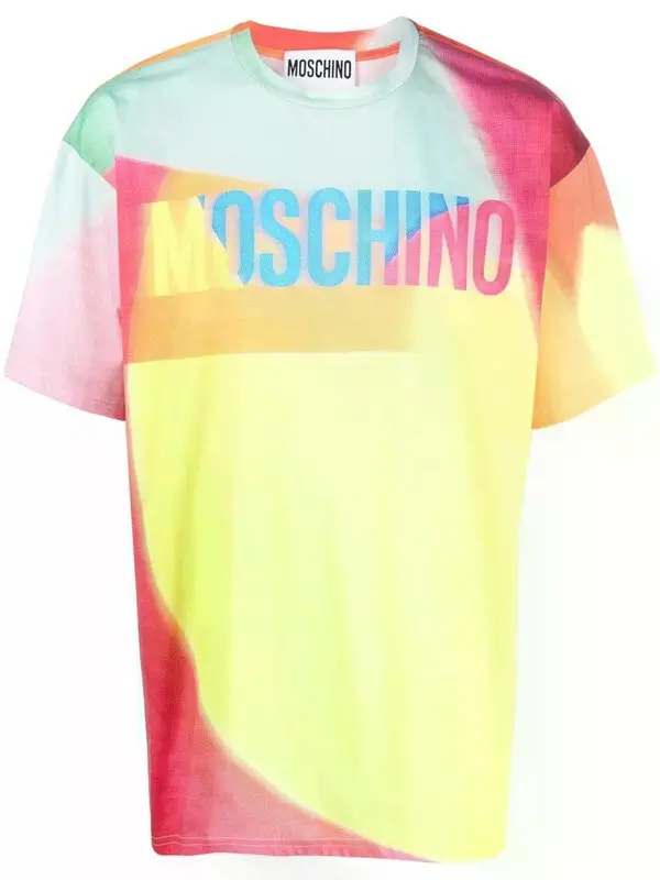 Moschino Logo Colour-block T-shirt