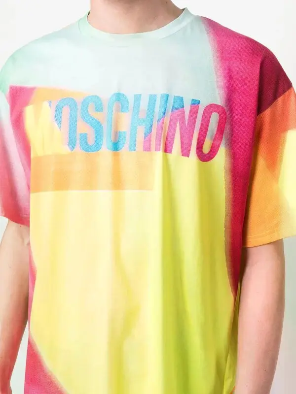 Moschino Logo Colour-block T-shirt