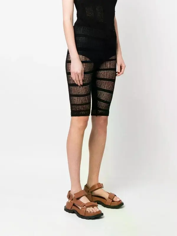 VITELLI Open Knit Cycling Shorts