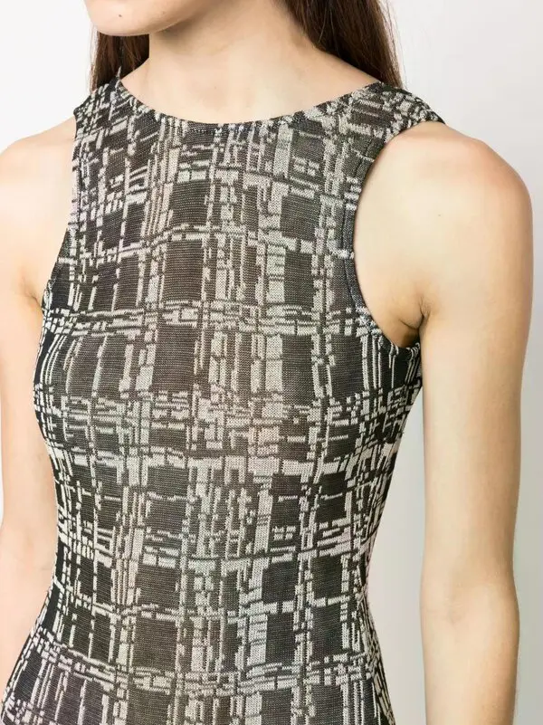 VITELLI Sleeveless Knitted Minidress