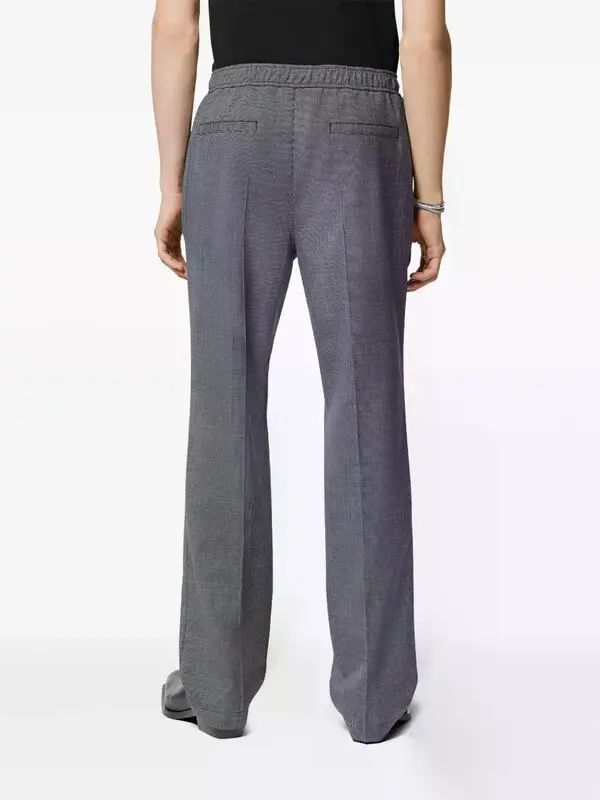 Versace Houndstooth Wool Trousers